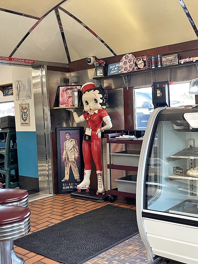 That Betty Boop statue isn't just decoration—she's the unofficial greeter who's witnessed decades of first dates, family celebrations, and road trip pit stops.