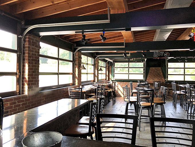 Natural light floods the dining area, creating that rare restaurant phenomenon: a place that looks as good in daylight as it does at dinner.