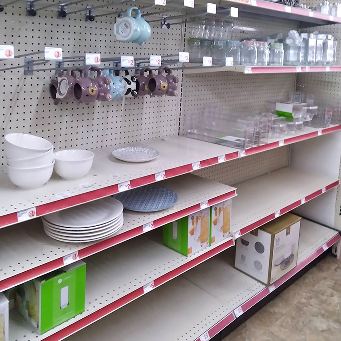 Dinnerware displays show you can set a Martha Stewart table on a ramen noodle budget.
