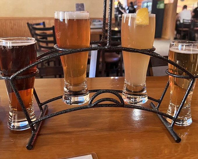 The beer flight&mdash;four distinct personalities in glass form, waiting to introduce themselves to your taste buds one sip at a time.