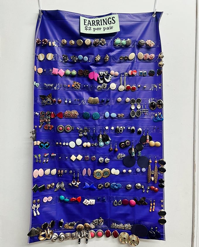 Earring paradise at pocket-change prices. Each pair tells a different story&mdash;some louder than others.