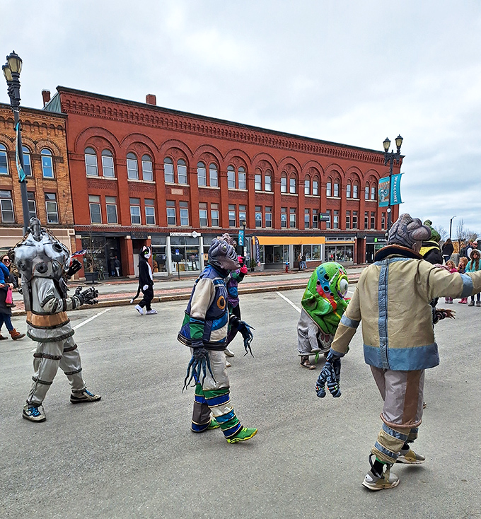 Local festivals bring out Houlton's creative spirit and community bonds. These otherworldly costumes prove small towns often harbor the biggest imaginations.