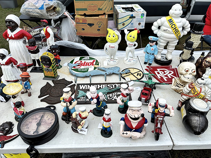 A tabletop time capsule of Americana&mdash;where Michelin Men and vintage advertising mascots gather for what looks like the world's most interesting dinner party.