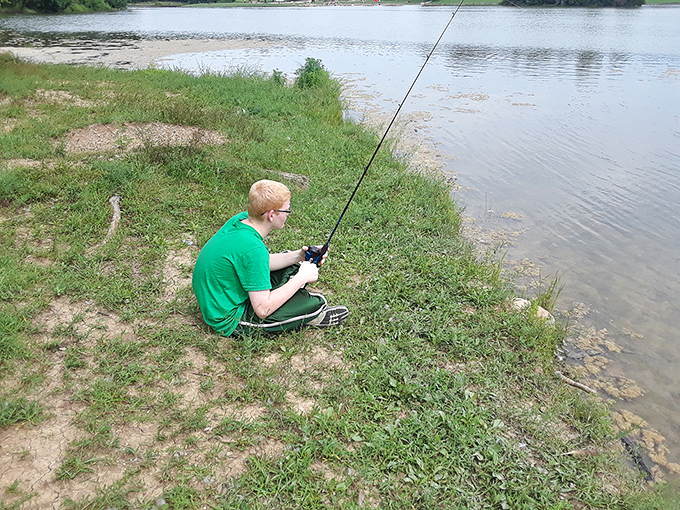 Fishing at Ouabache isn't about catching the big one; it's about those moments between casts when time seems to stand perfectly still.