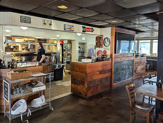 Where the magic happens: glimpse into the kitchen where comfort food dreams are turned into delicious reality.