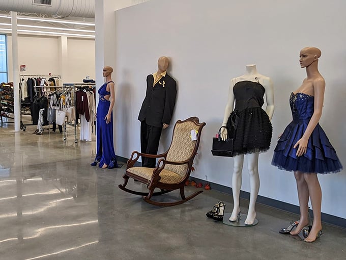 Formal wear that whispers of past galas and celebrations stands ready for new special occasions&mdash;elegant possibilities without the boutique price tags.