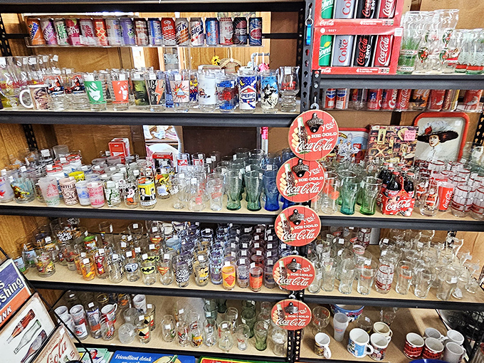 Coca-Cola memorabilia that spans decades&mdash;from classic bottles to commemorative glasses. America's favorite soda has quite the collecting culture!