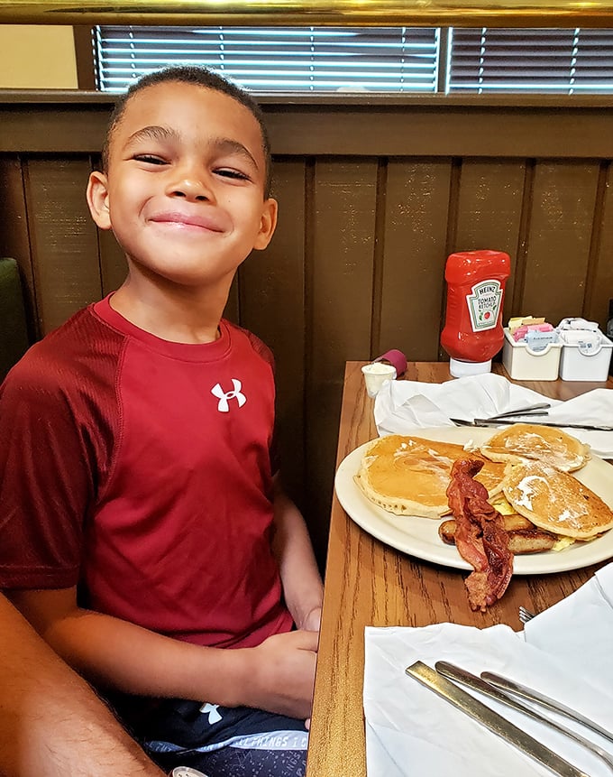 The universal truth of family restaurants: good food creates smiles that cross generations and make memories that last longer than the meal.