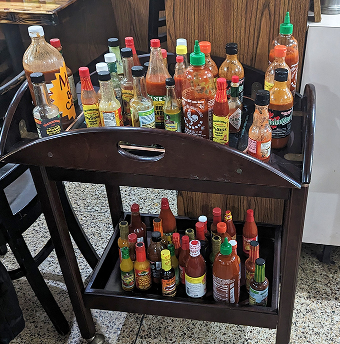 Hot sauce heaven! A collection that ranges from "adds a little zing" to "might need to sign a waiver." Choose your adventure wisely.