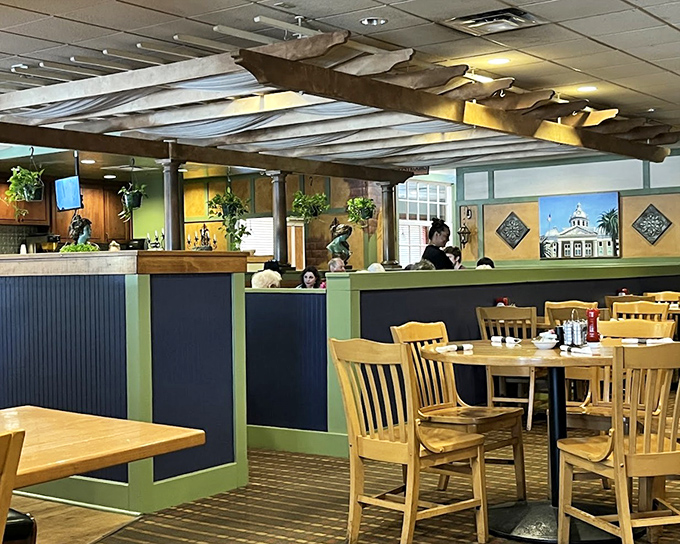 The kind of cozy atmosphere where your server probably knows your order before you do.