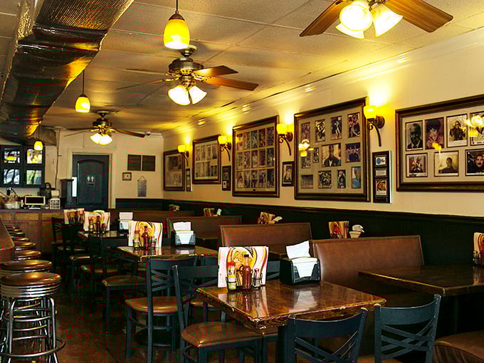 Photos lining the walls tell the story of a restaurant that's more institution than eatery. Atlanta history served alongside the daily specials.