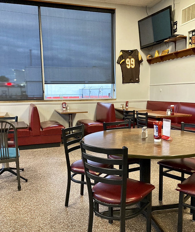 Sports jerseys and burgundy booths&mdash;the unofficial uniform of Indiana dining establishments where memories are made between bites.