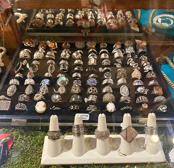 Not just jewelry&mdash;a treasure chest of wearable history. Each ring tells a story of craftsmanship from an era before "fast fashion" was invented.