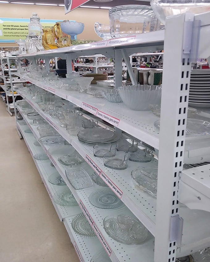 Crystal and glass treasures that would make your grandmother swoon. Perfect for serving Jell-O salads or craft cocktails, depending on your generation.