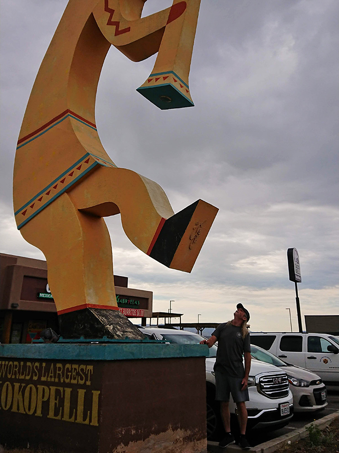 "So THIS is what they meant by 'you can't miss it'!" Every road trip needs that moment of delighted disbelief.