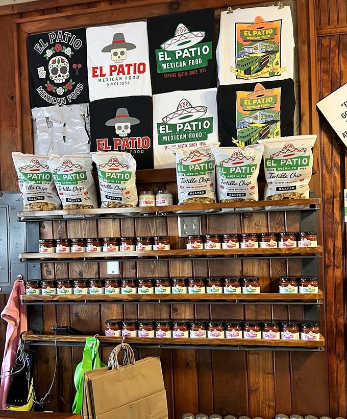 Merchandise that lets you take the flavor home. Those tortilla chips and salsas aren't souvenirs&mdash;they're emergency rations for when you can't make it back soon enough.