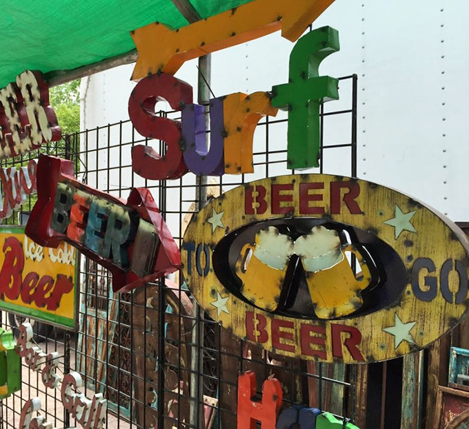 Vintage signs promising surf, beer, and smiles&mdash;the holy trinity of American advertising from simpler, louder times.