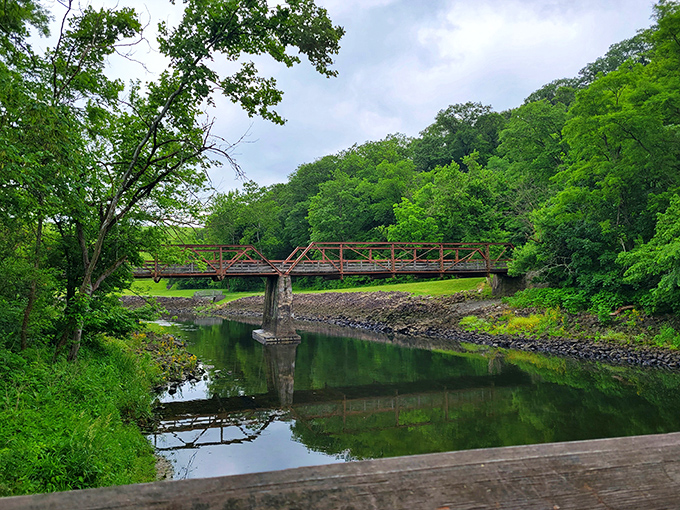 This rustic bridge spans more than just water&mdash;it connects our hurried present with a slower past. Instagram filters not required for this view.