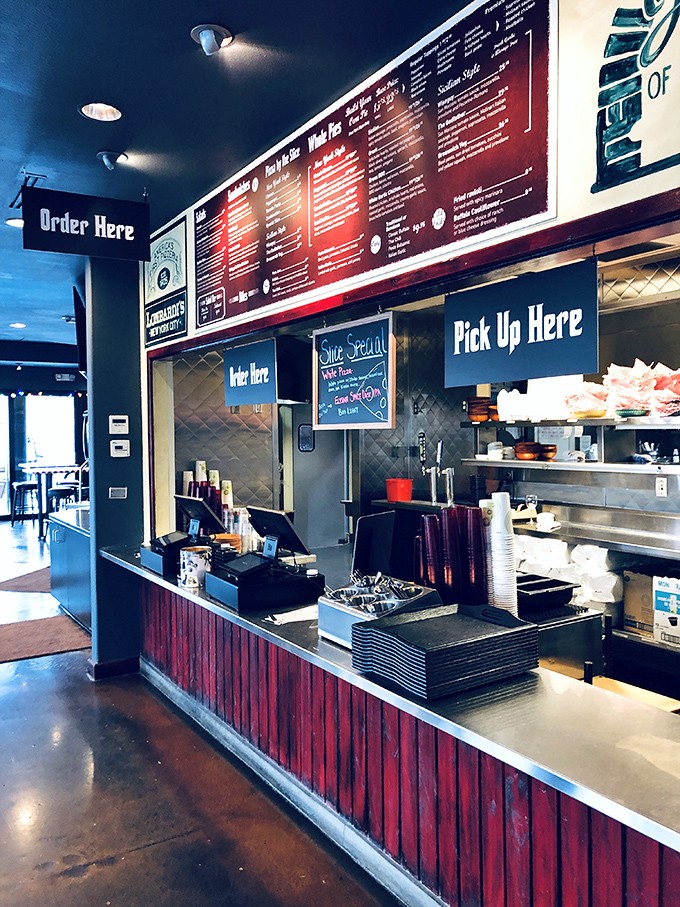 The counter of dreams, where "Order Here" and "Pick Up Here" are the only directions you need for happiness.