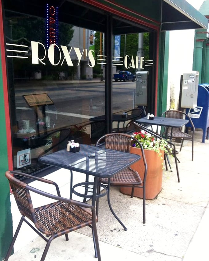 Sidewalk seating for those "too nice to be inside" Pennsylvania days. Where your coffee stays hot and your people-watching game stays strong.
