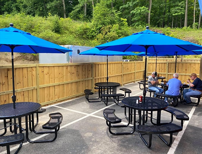 Outdoor seating for those perfect Pennsylvania days when you want your pancakes with a side of fresh air.