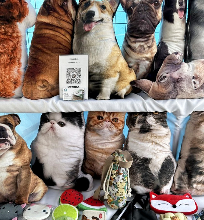 Cuddle-ready pet pillows showcase our four-legged friends in all their photogenic glory. Who needs real pet hair on the furniture?