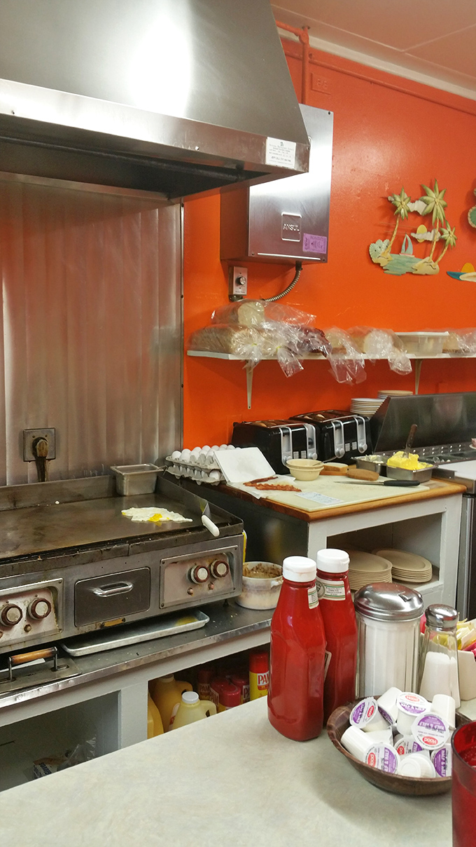 Where the magic happens &ndash; a glimpse into the kitchen that's cranked out thousands of perfect breakfasts. Simple tools, extraordinary results.