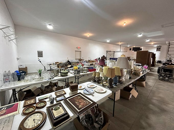 Indoor treasures range from practical lamps to decorative pieces that spark "where would I put this?" debates.