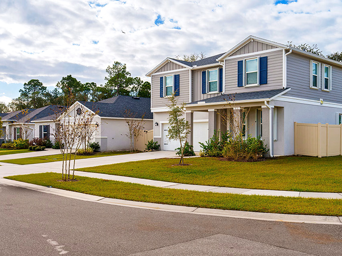 Modern residential neighborhoods offer hurricane-resistant construction and screened porches that keep Florida's enthusiastic insects at bay.