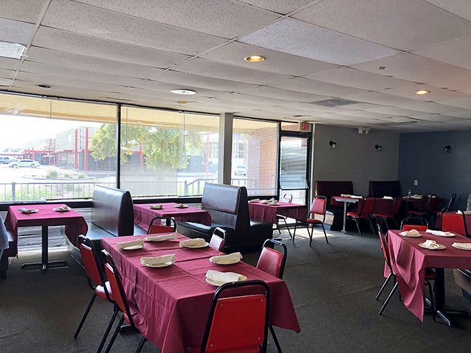 Pink tablecloths and natural light create an unpretentious dining room where conversations flow as freely as the Turkish coffee.