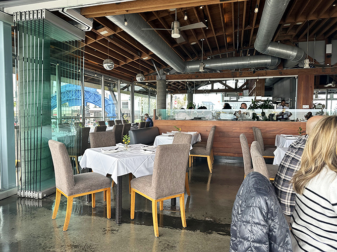 Modern elegance meets coastal casual in a dining space where the food is only rivaled by the company you keep.