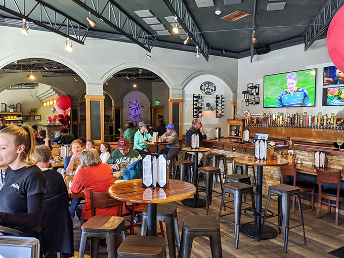 The bustling interior reveals Creekside's secret weapon: it's not just about great food, but the communal experience of enjoying it together.