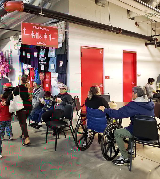 The unofficial community center where shoppers rest weary feet and exchange neighborhood news between bargaining sessions.