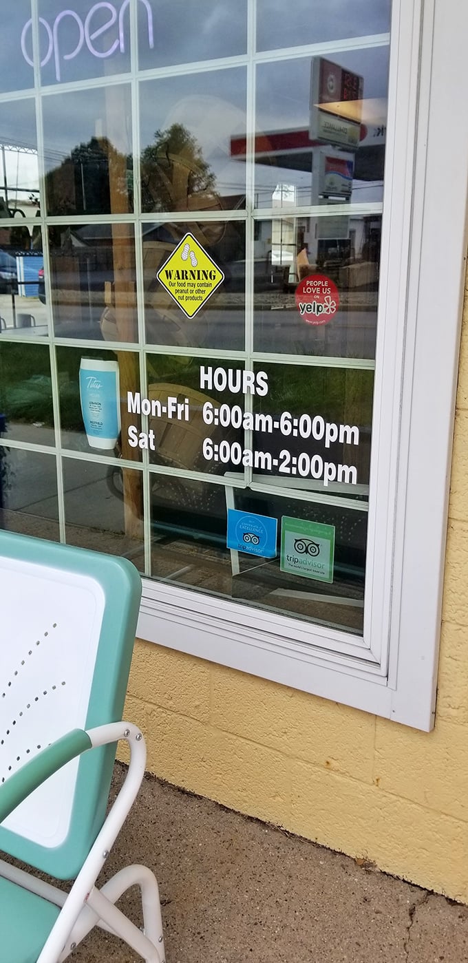 Store hours posted like the operating schedule for heaven. Plan accordingly&mdash;paradise closes at 2pm on Saturdays.