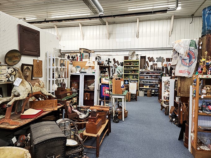 A treasure hunter's paradise where every aisle tells a story and every corner hides a potential heirloom waiting to be discovered.
