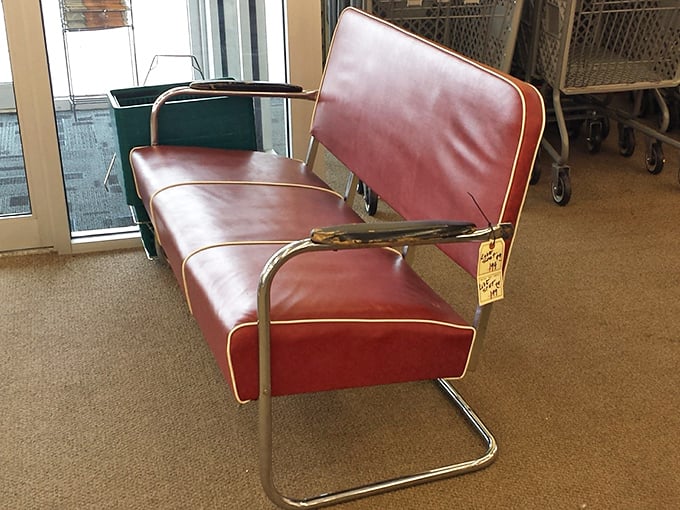 That mid-century cantilever chair isn't just furniture&mdash;it's functional art that's been waiting decades for your living room.