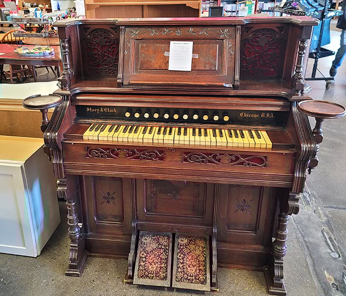 This Story & Clark pump organ isn't just an instrument&mdash;it's a time machine to parlor gatherings where entertainment didn't require Wi-Fi.