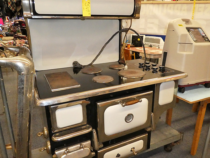 Grandma's kitchen comes to life in this vintage stove &ndash; just imagine the Sunday dinners this beauty has helped create over decades.