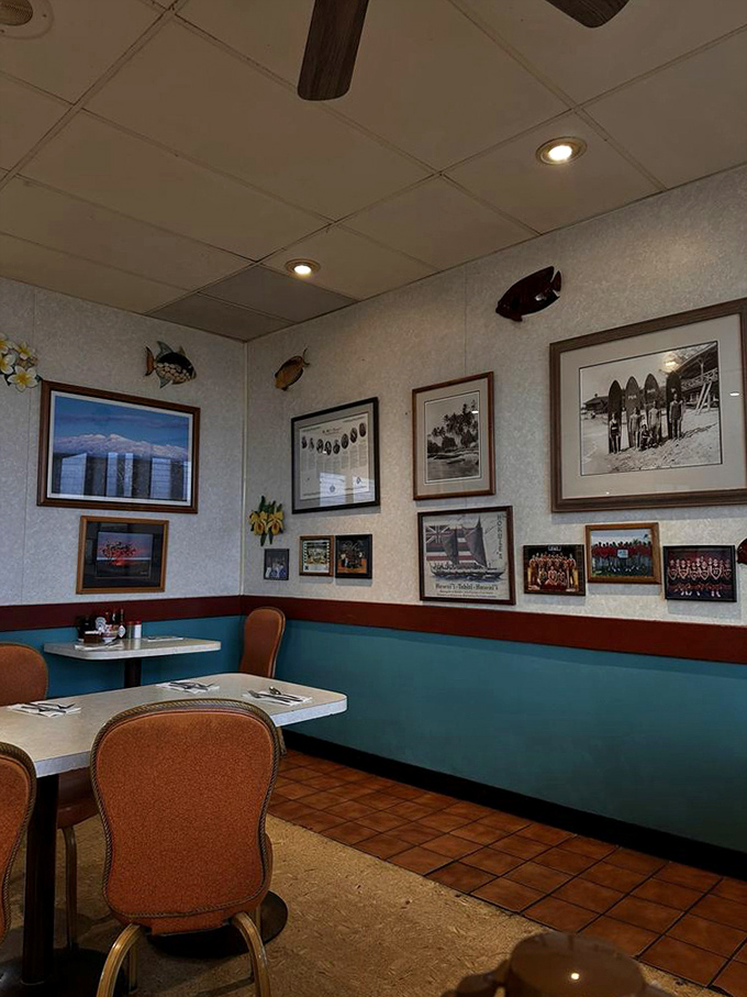 Wall d&eacute;cor that tells Hilo's story through decades of photographs &ndash; a community scrapbook served with a side of nostalgia.