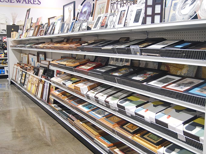 Wall art waiting to find its forever home. That framed print might become the conversation piece in your living room that guests assume you discovered at a gallery.