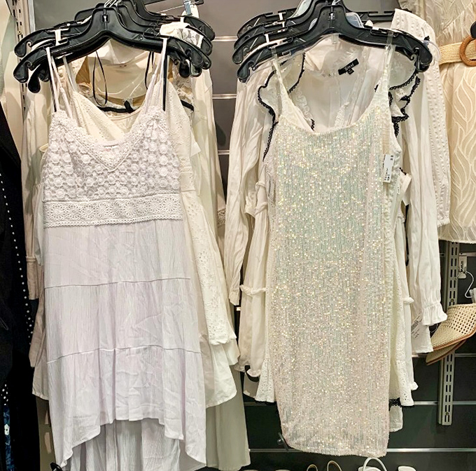 White dresses that whisper "summer wedding guest" or "beach vacation goddess" without shouting at your credit card statement.