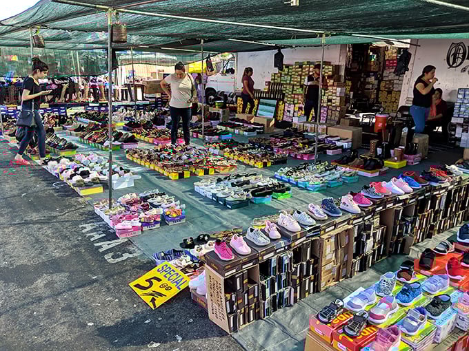 Sneaker heaven stretches as far as the eye can see, where footwear fashion meets function and your wallet doesn't need to cry.