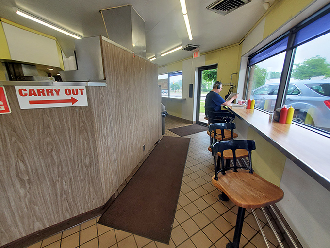 Window seats: where Michigan winters seem less harsh when you're warming up with comfort food and watching the world go by.