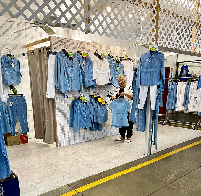 Denim heaven where chambray dreams come true and "Canadian tuxedos" are still perfectly acceptable Florida fashion statements.