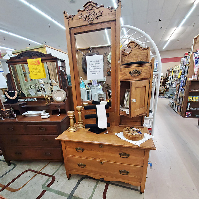 This isn't just a dresser &ndash; it's a time machine with drawers. Imagine the love letters, photographs, and treasures it's held through the decades.