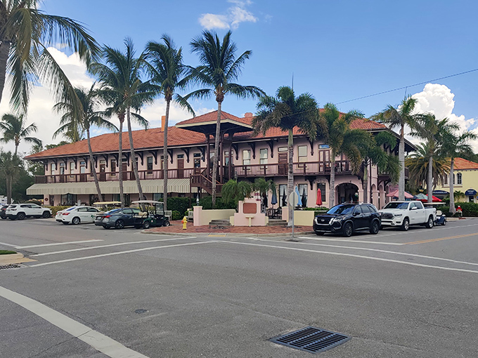 Boca Grande: That pink building isn't compensating for anything—it's just Florida architecture saying "beige is for northerners."
