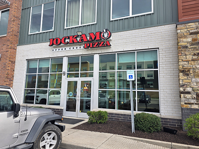 Two stories of pizza perfection rise above the ordinary in this modern neighborhood gem.