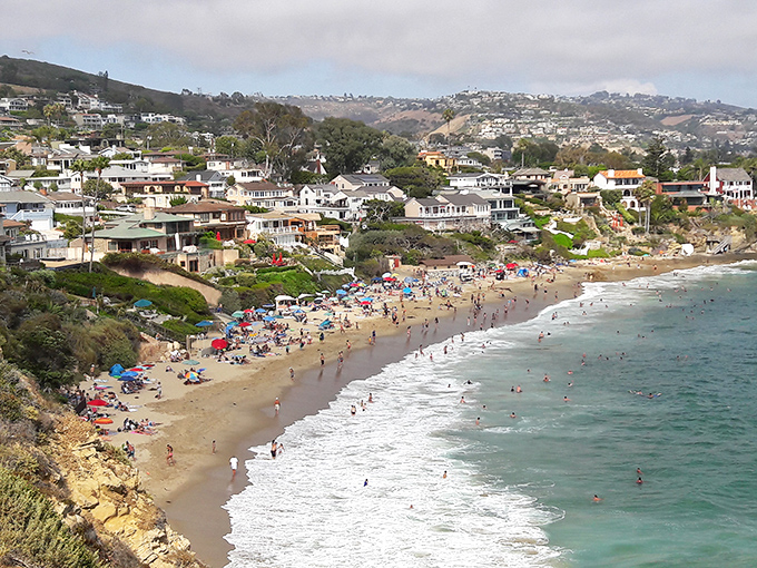 Laguna Beach's hillside homes cascade toward the ocean, each one fighting for the best sunset view.