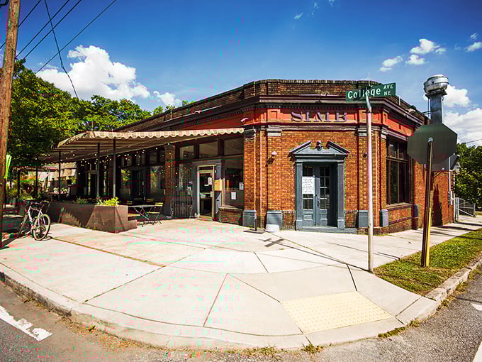 Sun in My Belly occupies a historic brick building where the breakfast is as creative as the name suggests.