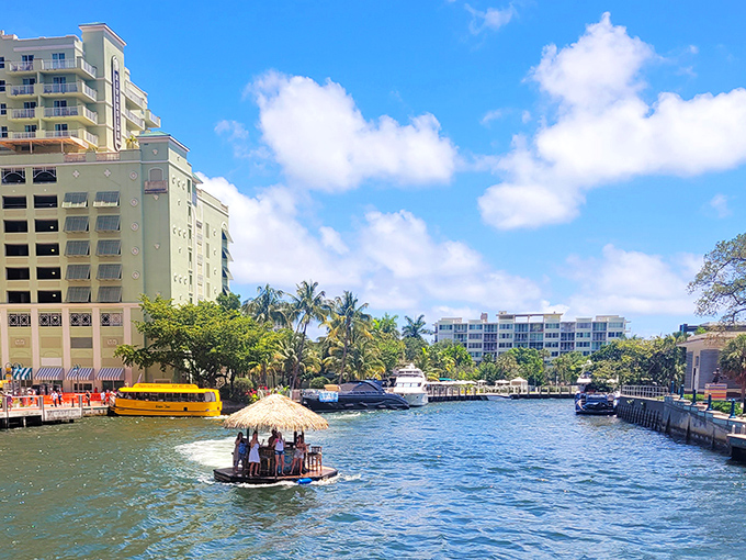 Venice's waterways offer affordable recreation for budget-conscious residents. Who needs expensive entertainment with views like this?